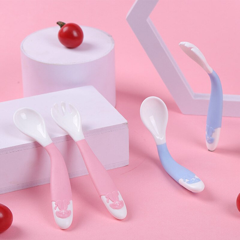 1/2 Pcs Bendable Baby Spoon Fork Adjustable Kids T... – Vicedeal