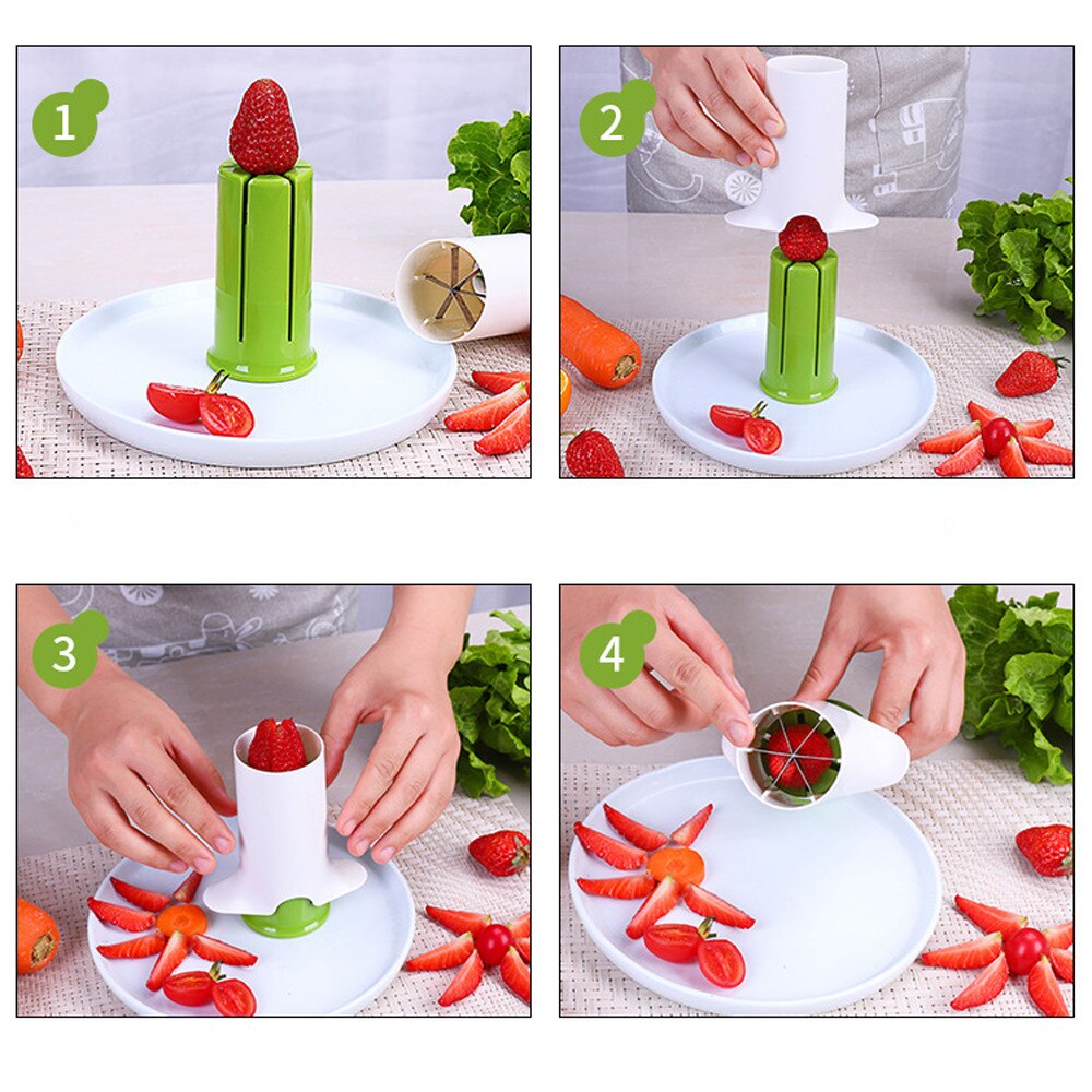 Vegetable Cutter Fruit Cucumber Carrot Divider Str... – Grandado