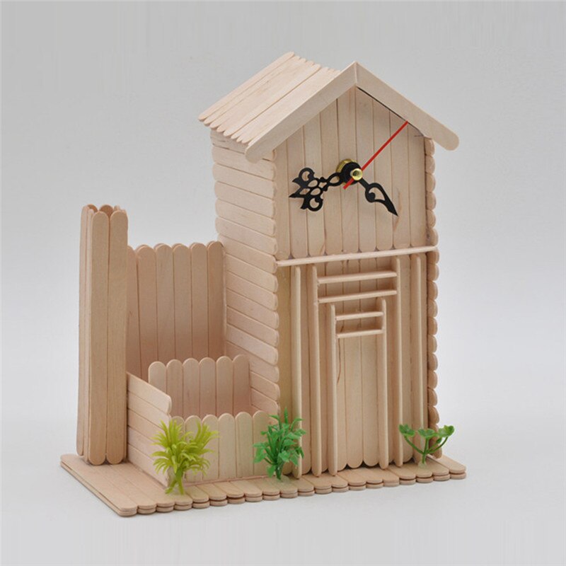 50Pcs Wood DIY Popsicle Sticks Tools for Ice Cream... – Vicedeal