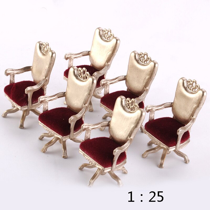 1 Pc 1/12 Dollhouse Miniature Chair Furniture Euro... – Grandado