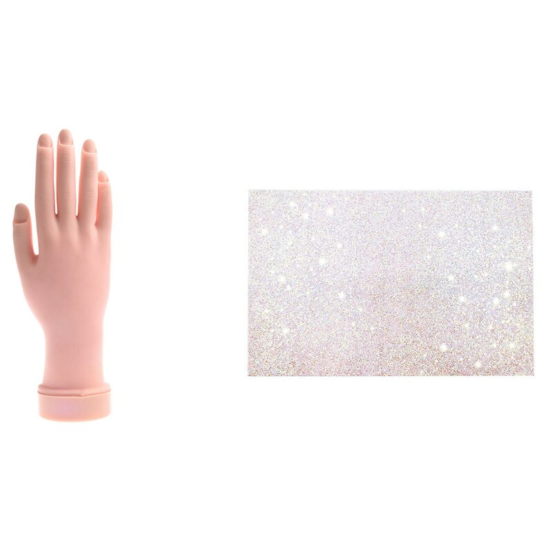 1 Pcs Beweegbare Zachte Praktijk Hand Voor Nail Ar... – Vicedeal