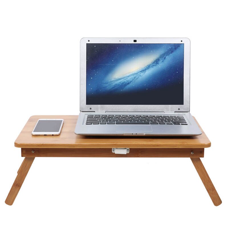 Modern Style Laptop Desk Bamboo Folding Bed Comput... – Grandado