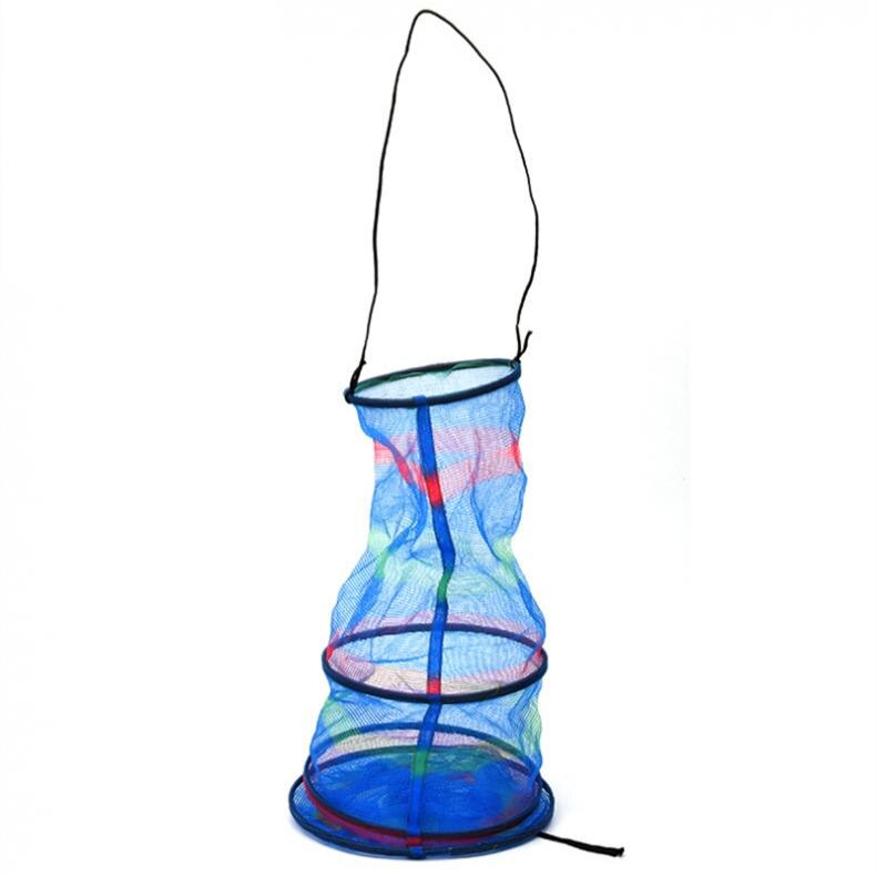 Collapsible Colorful Nylon Fishing Net Basket Cage... – Grandado