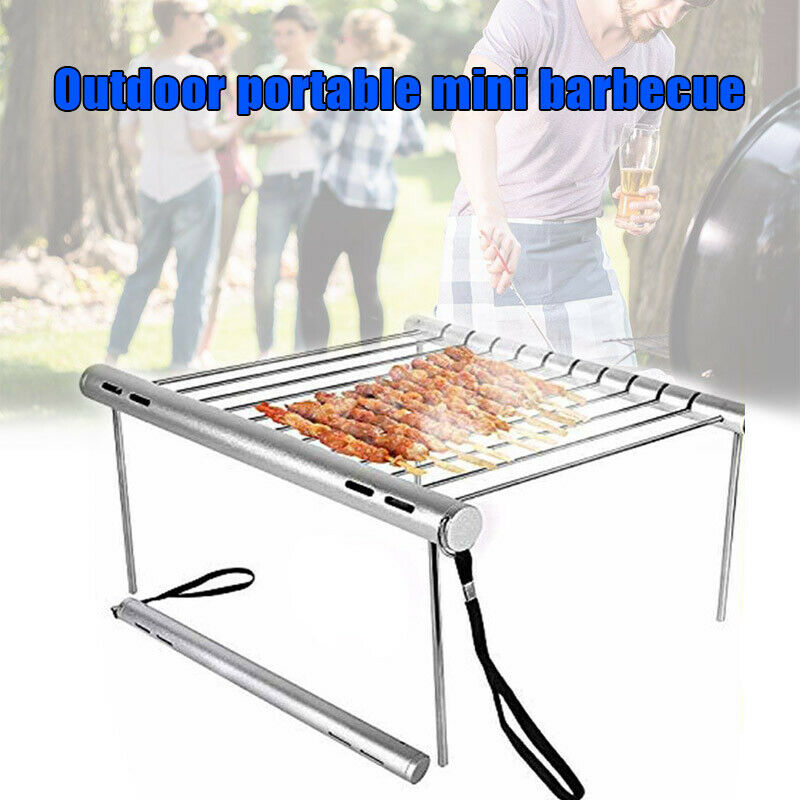 Opvouwbare Rvs Bbq Grill Mini Pocket Camping Barbe... – Grandado