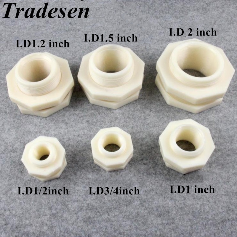 fish tank Bulkhead Pipe Joints ABS1/2" 3/4" 1" 1.2... – Grandado