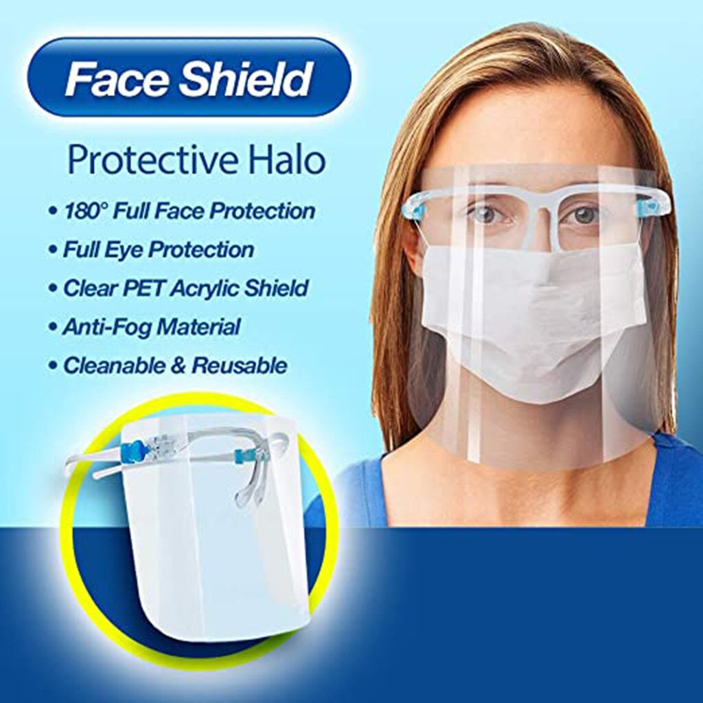 Transparent Protective Face Mask Kitchen Anti-fog ... – Vicedeal