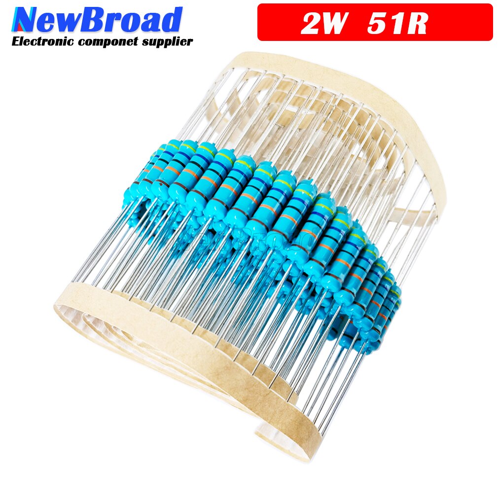 20pcs 51 ohm 51R 2W Metal film resistor – Grandado