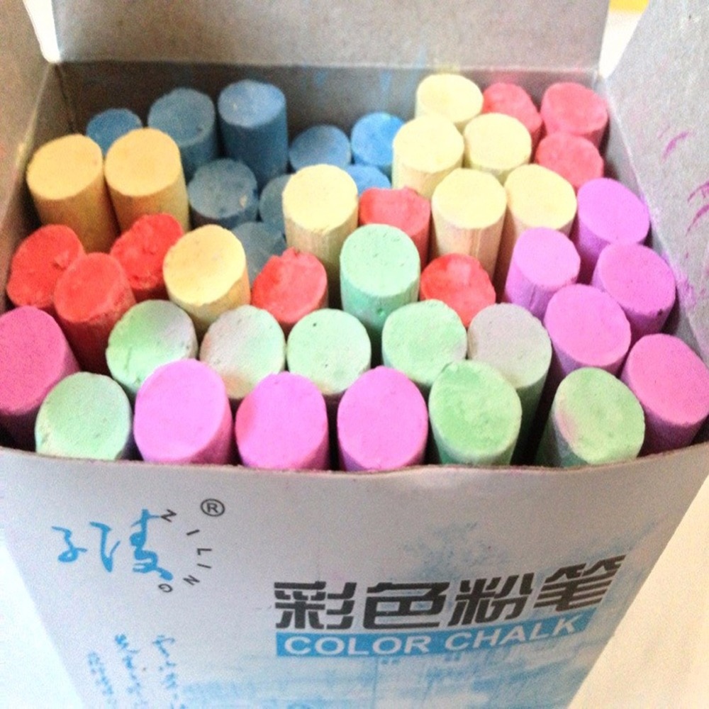 45 Pcs/Box Colored Chalk for School Stationery & O... – Grandado