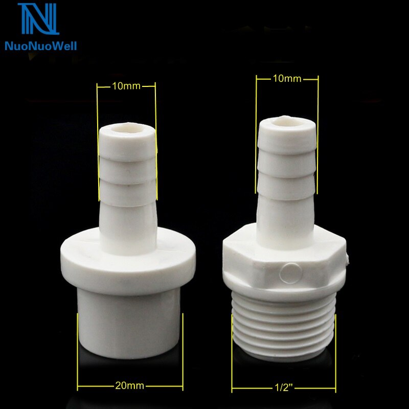NuoNuoWell Water Tank PVC Barb Hose Tail Reducer P... – Vicedeal