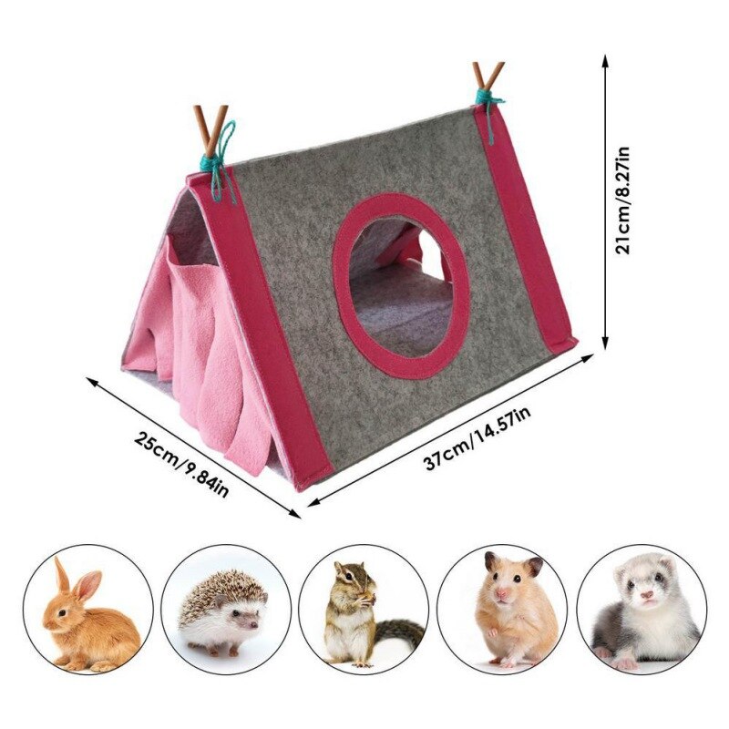 Soft Small Animal House Nest Felt Tent Guinea Pig ... – Vicedeal