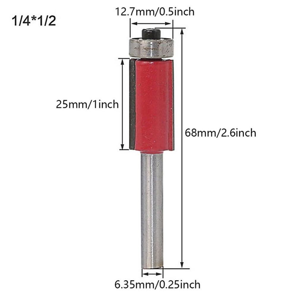 1 Stuks Trim Bits Set Top End Bearing Router Snijd... – Grandado