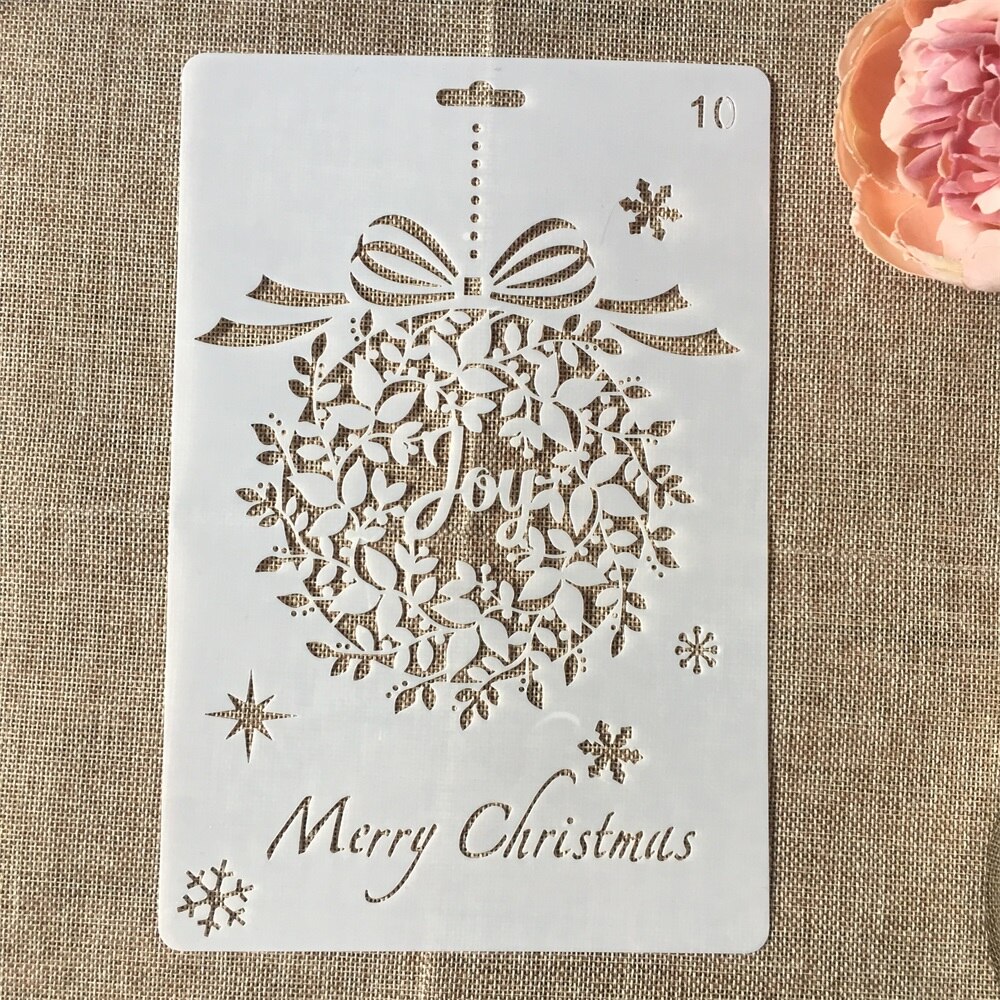 26cm Joy Garland DIY Craft Layering Stencils Wall ... – Vicedeal