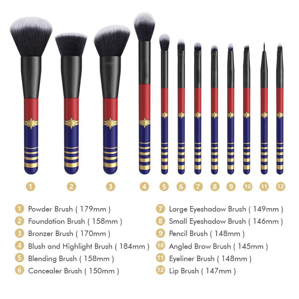 12pcs Starlight Makeup Brushes Set Foundation Blen... – Grandado