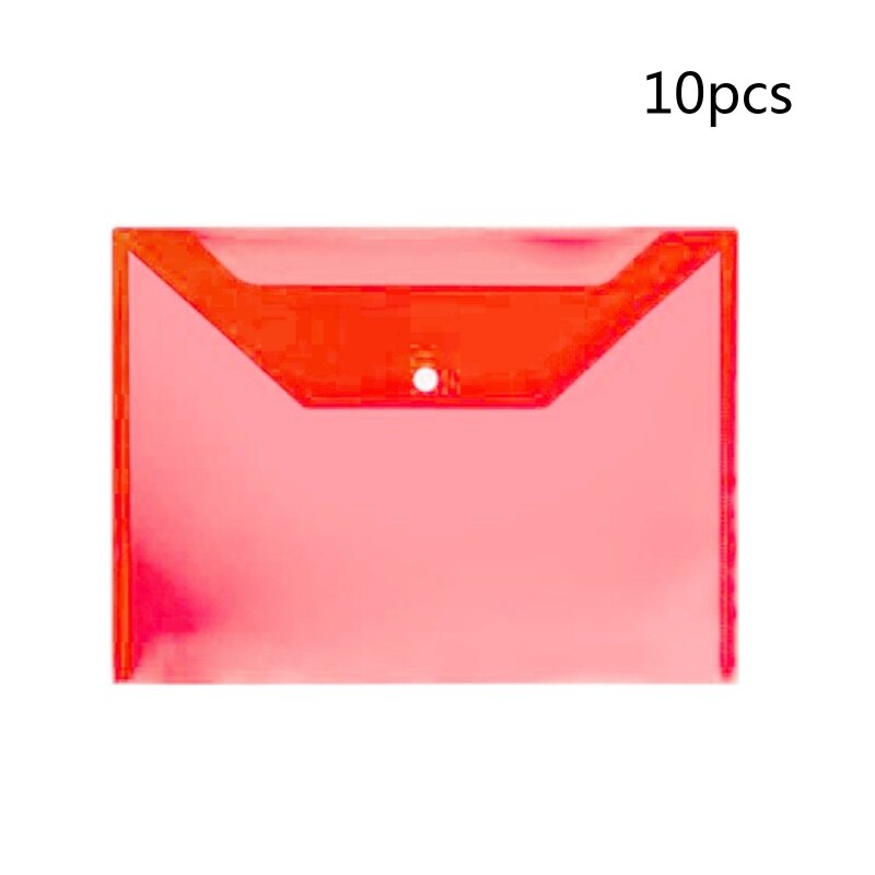 10pcs/Pack Transparent Plastic Wallets A4 Folder f... – Vicedeal