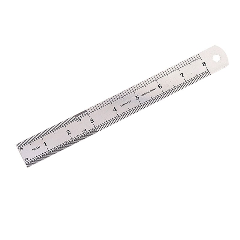 Straight Ruler Double Side 20 cm and 8 Inch Stainl... – Grandado