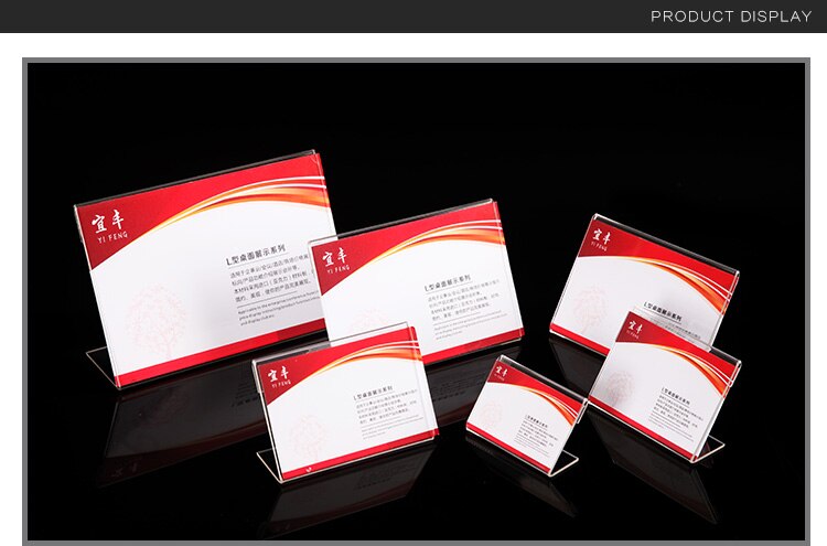 Clear Acryl L Tafel Teken Prijskaartje Label Displ... – Grandado