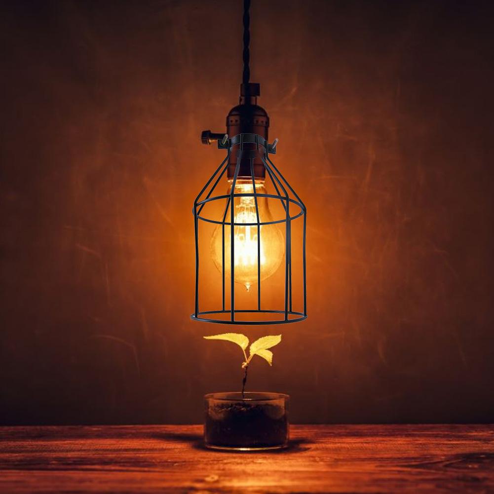 Irregular Iron Lamp Cage Adjustable Length Hanging... – Vicedeal