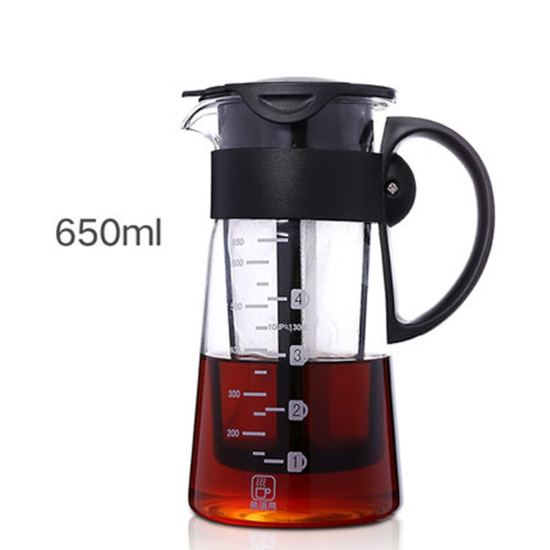Cold Brew Coffee Filter Pot Maker Portable Glass H... – Vicedeal