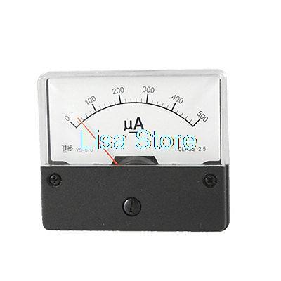 DC 0-500uA Current Range Panel Mount Ampere Meter ... – Grandado