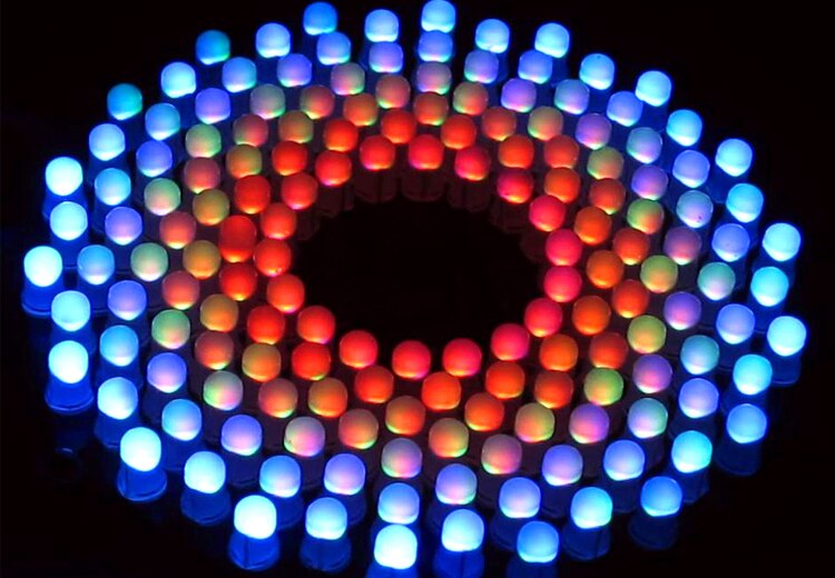 Colorful RGB LED Music Spectrum Flashing suite Fan... – Vicedeal