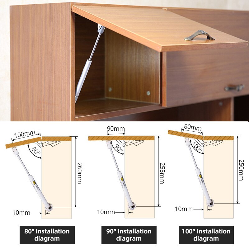 100N/10kg Force Door Lift Support Hydraulic Furnit... – Vicedeal