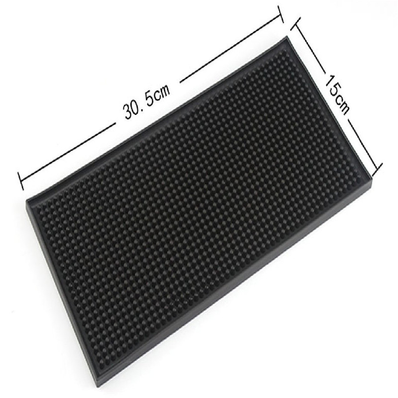 Zwart Bar Mat Rubber Bar Service Spill Mat Rubber ... – Vicedeal