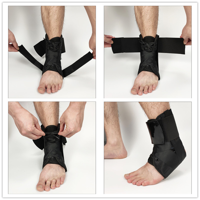 Adjustable Ankle Brace Support Lace Up Ankle Prote... – Grandado