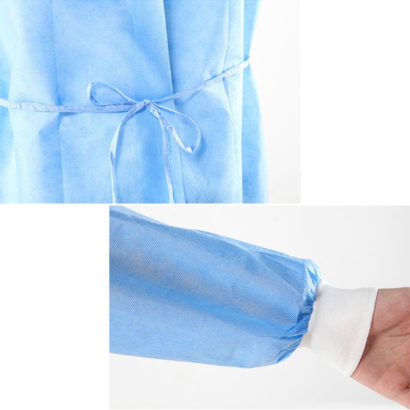 Isolation Gown with Elastic Cuff Disposable Non-Wo... – Vicedeal