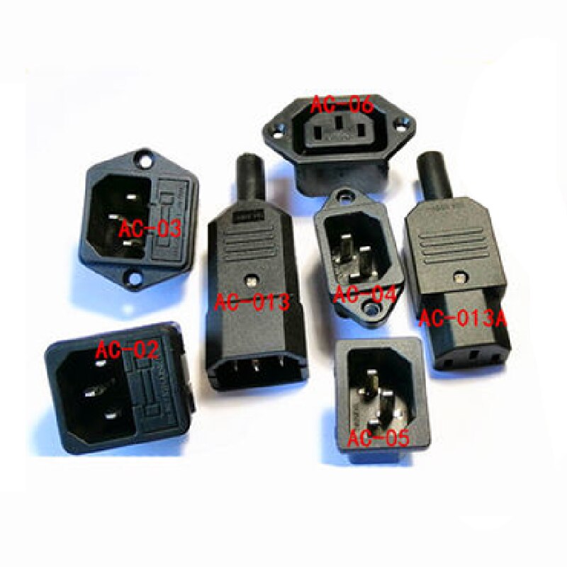 AC-01 IEC320 C14 C13 Fuse switch three-hole power ... – Grandado