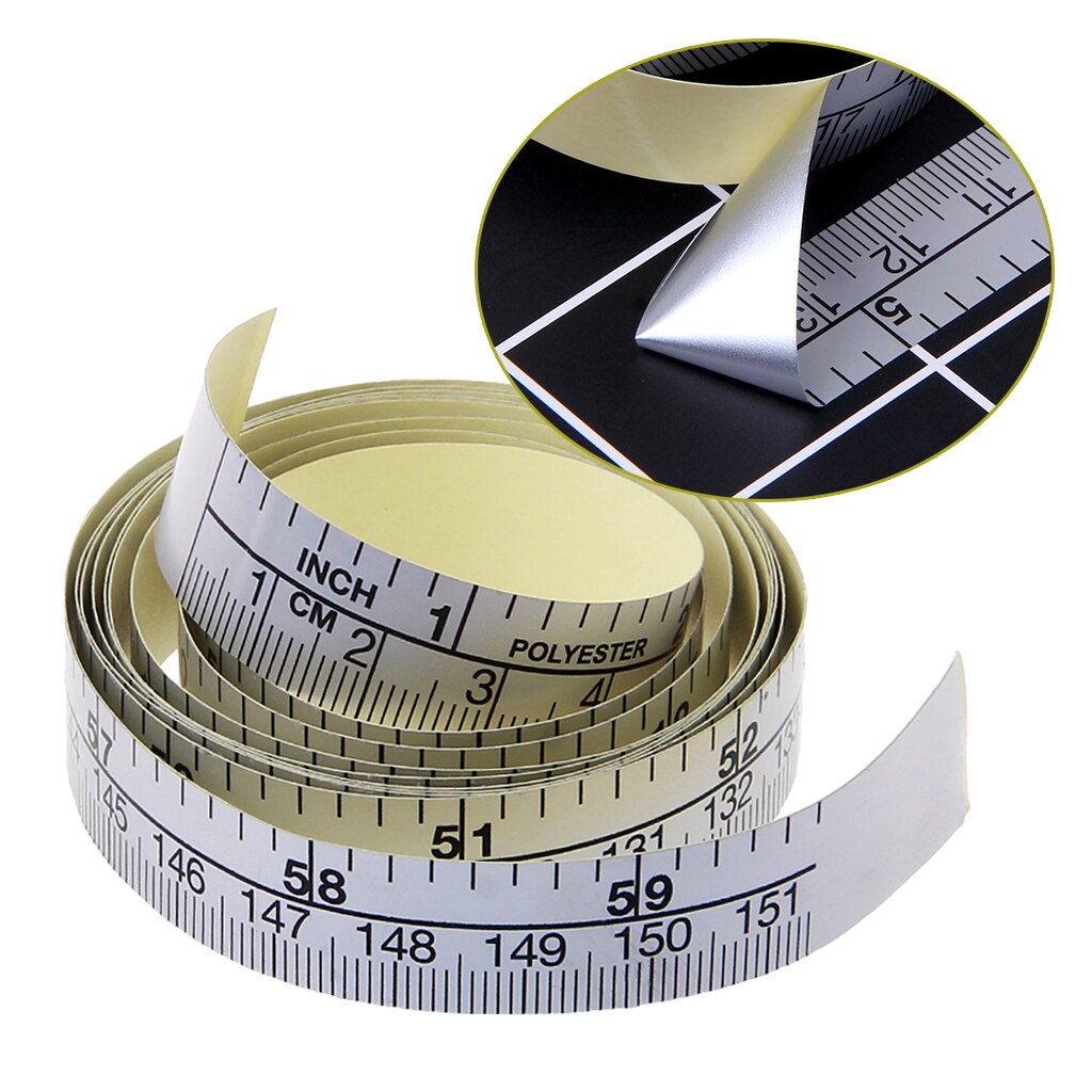 151cm Self Adhesive Metric Measure Tape Vinyl Rule... – Grandado