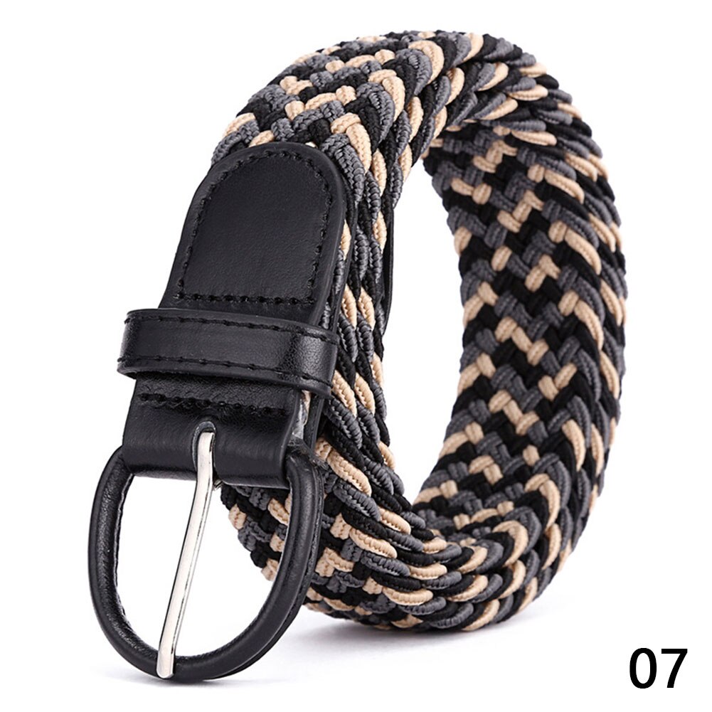 Men Women Knitted Pin Buckle Belt Casual Woven Can... – Grandado