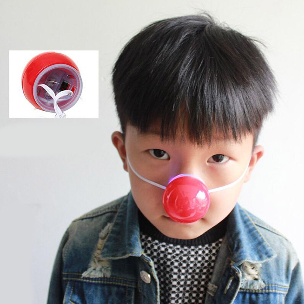 5pcs Adult Kids Light Glowing Red Nose Clown Nose ... – Grandado