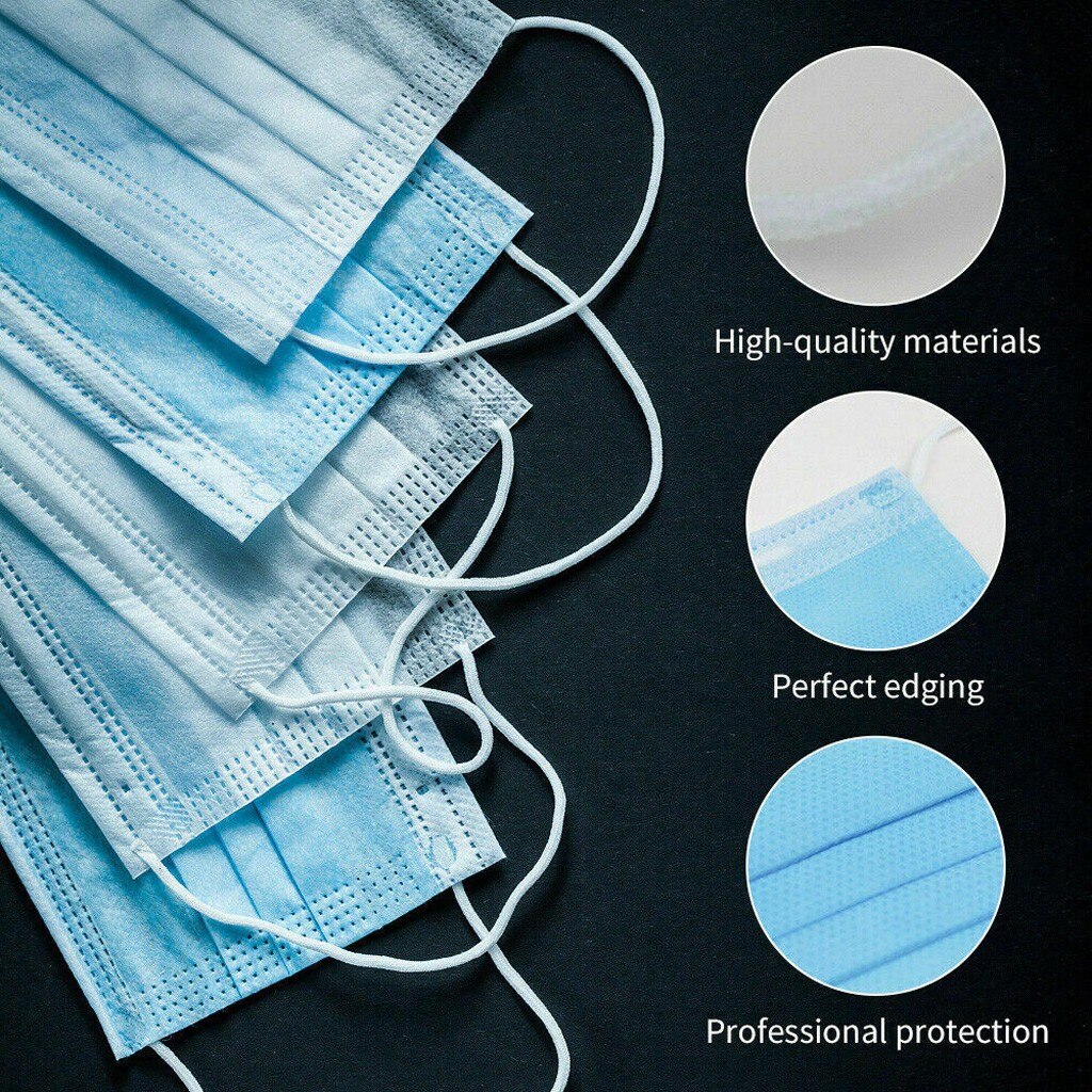 200pcs Disposable Face M/Ask 3-Ply Protective Non-... – Grandado