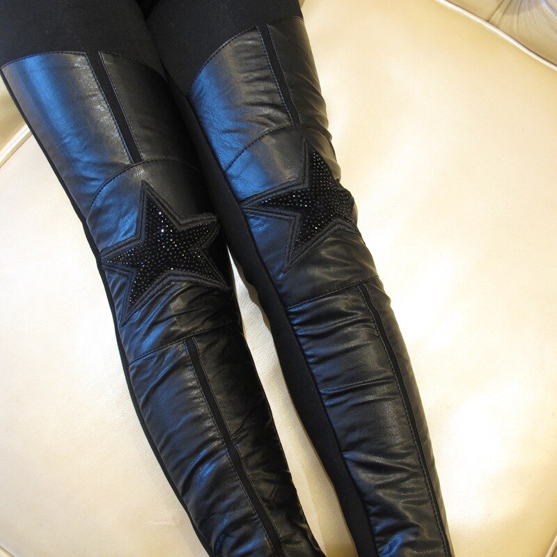 Girl Winter Warm PU Leather Trousers Girl thick Le... – Grandado