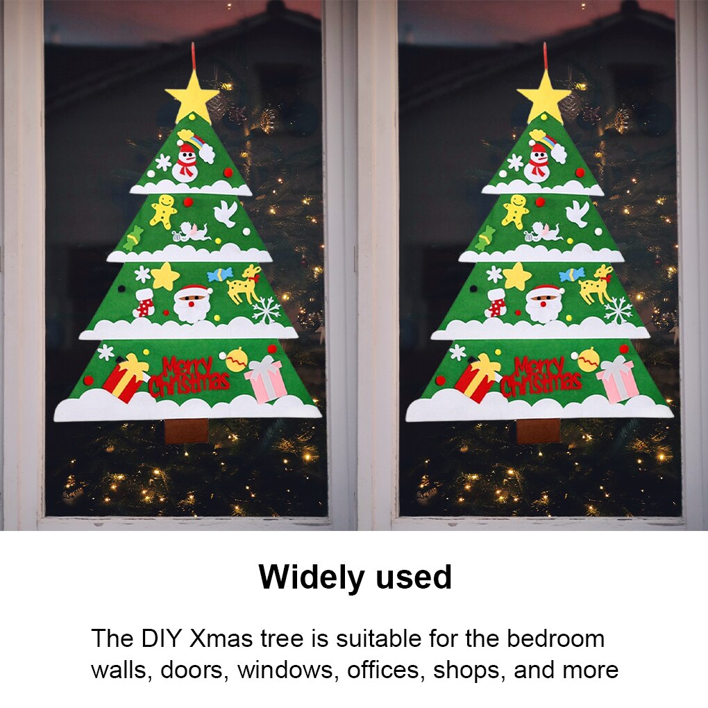 Kids DIY Felt Christmas Tree Merry Christmas Decor... – Grandado