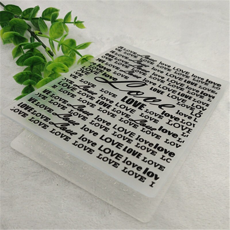 LOVE Letters Embossing Folders For Bump Embossing ... – Grandado
