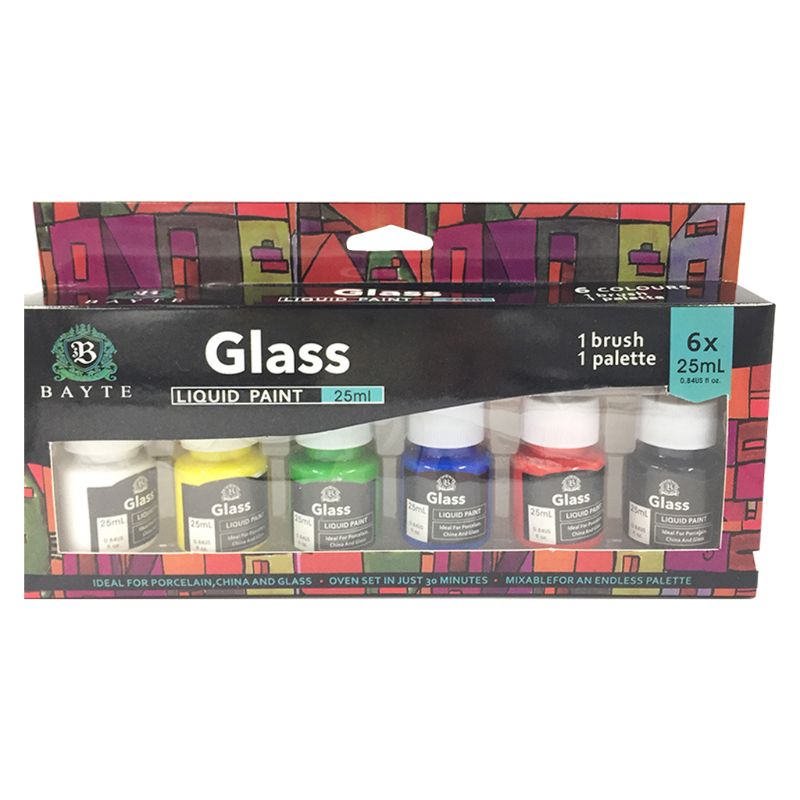 6 x 25ml Heavy Body Colors Rich Pigments Glass Pai... – Grandado