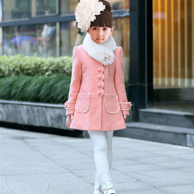 Children Woolen Coat Winter Woolen Coat For Girls ... – Grandado
