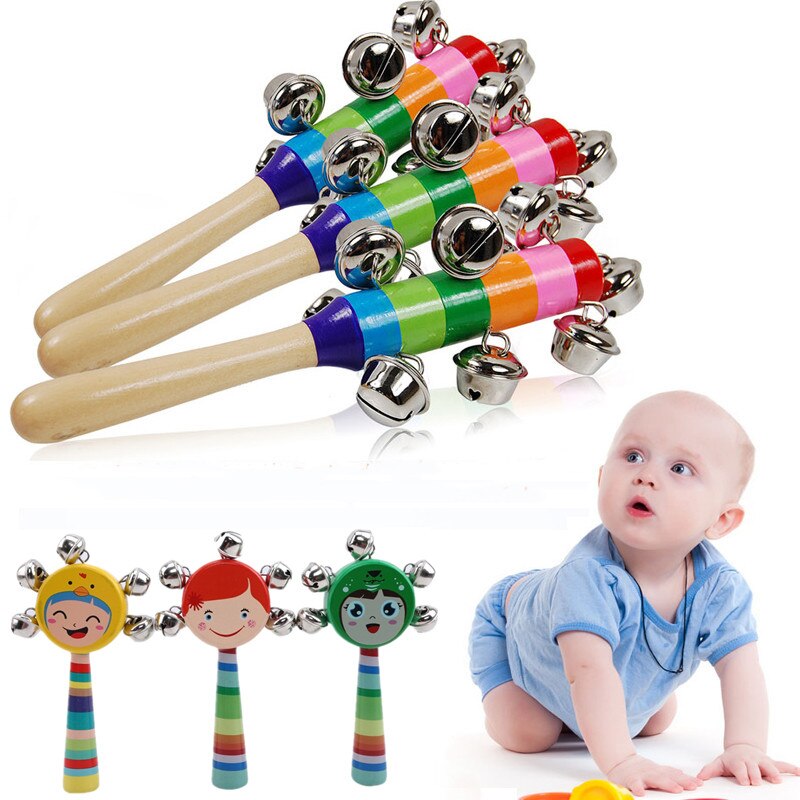 Baby's Bell Vocal Toys Rainbow Shaker Stick Educat... – Grandado
