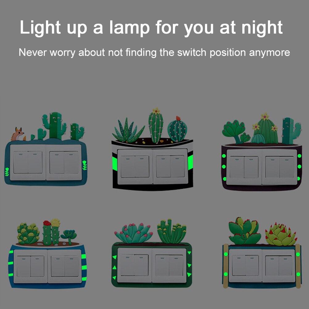 Wall Art Switch Sticker Diy Woonkamer Met Noctiluc... – Grandado