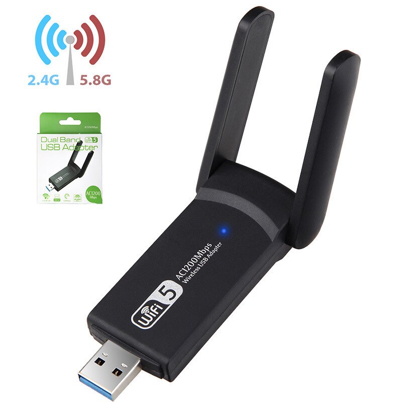 USB 3.0 1200Mbps Wifi Adapter Dual Band 5GHz 2.4Gh... – Grandado