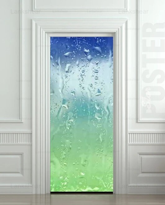 Drops Rain Window Dew 3D Door Sticker Diy Waterpro... – Grandado