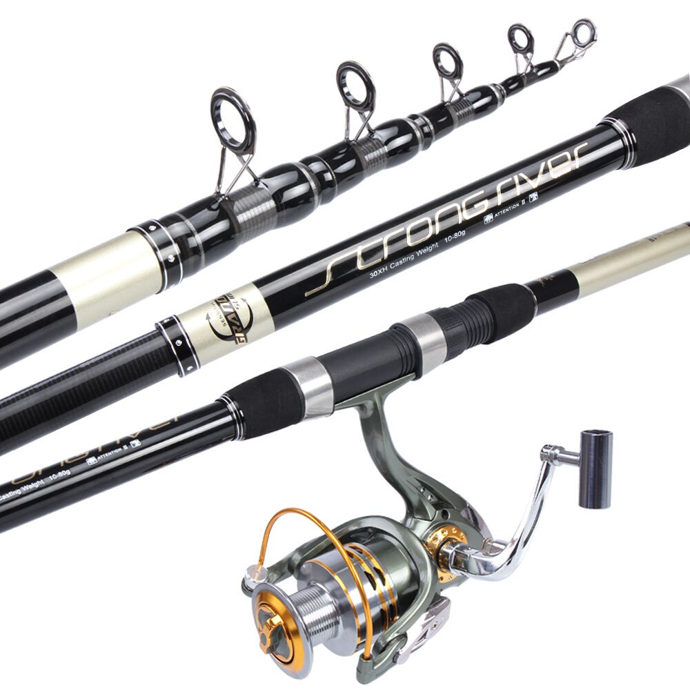 Telescopic Fishing Rod SpinningCarbon Fiber Rock P... – Grandado