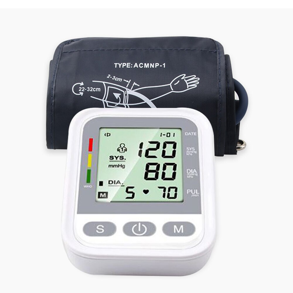 Upper Arm Blood Pressure Monitor English Voice Aut... – Grandado
