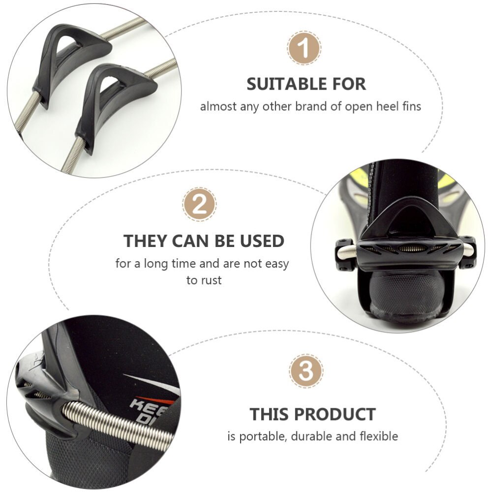 A Pair of Scuba Diving Fin Strap Practical Open He... – Grandado