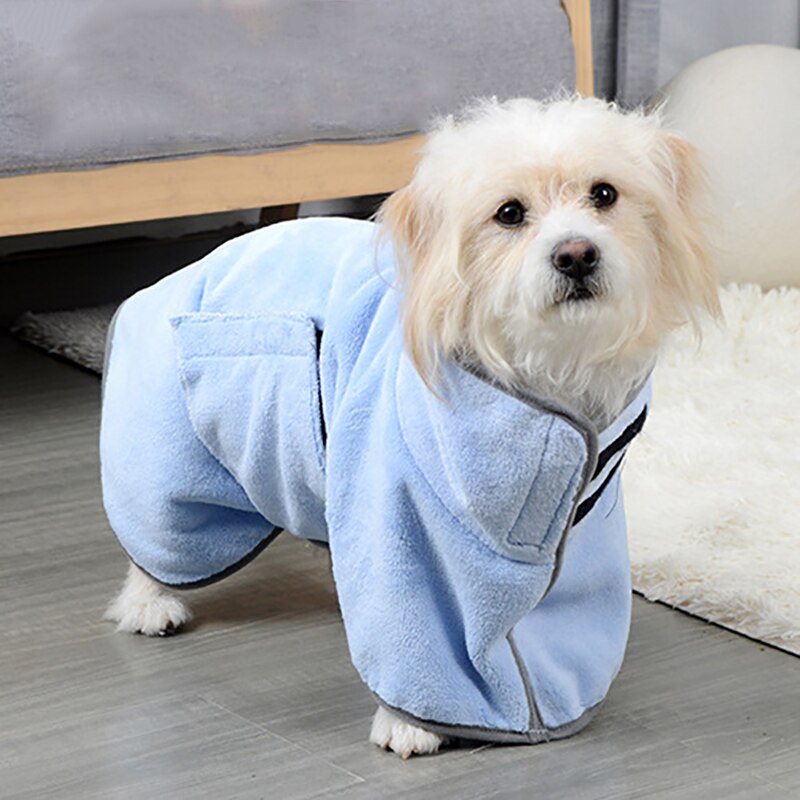Dog Bathrobe Towel Super Absorbent Soft Pet Bath D... – Vicedeal