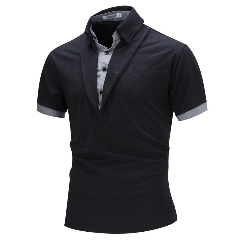 Vogue Summer Nice Men Cotton Short Sleeve Men Polo... – Grandado