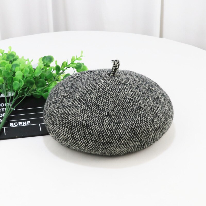 Wool hat knit painter cap for Women beret female h... – Grandado