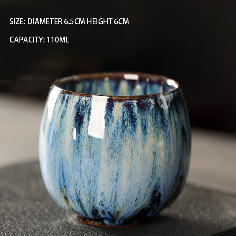 110ml China Tea Cup Kiln Change Tai Chi Ceramic Po... – Grandado