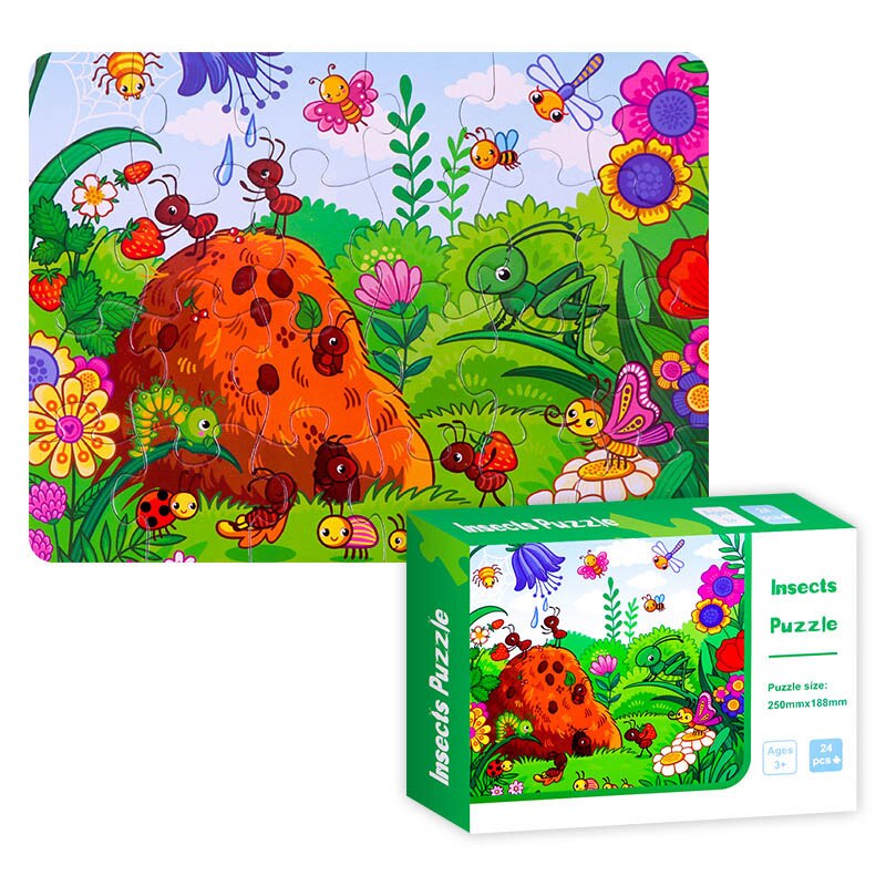 8 Style Animals Paper Jigsaw Puzzles Educational P... – Grandado